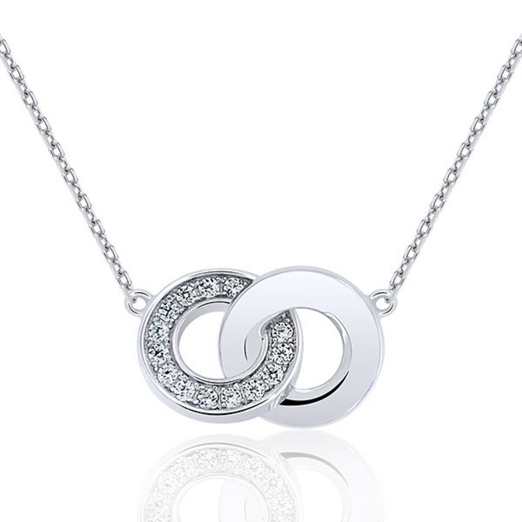 Collier Oxyde de Zirconium Argent 925 et Acier 316L