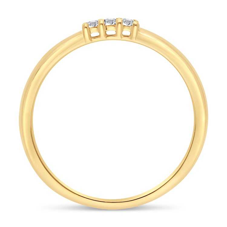 Bague Trilogie Or jaune & Diamants – Bijou élégant pour Femme